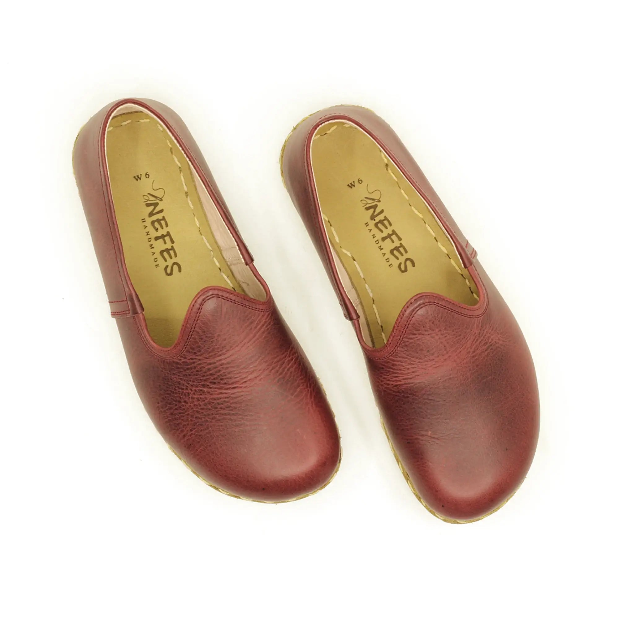 Women's Barefoot Grounding Shoes - Burgundy - Nefes Shoes